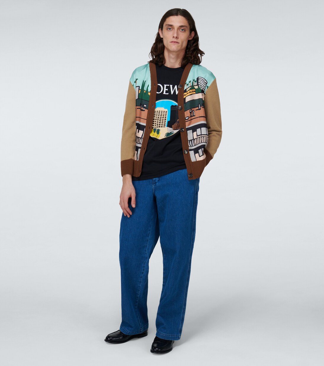 Cardigan en laine et soie LOEWE Ken Price LA Series en multicolore ...