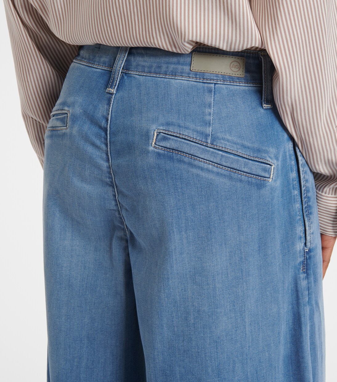 Jeans anchos Stella de tiro alto en azul - AG Jeans | Mytheresa