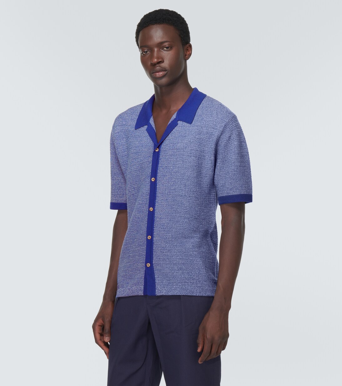 Wool shirt in blue - King Tuckfield | Mytheresa