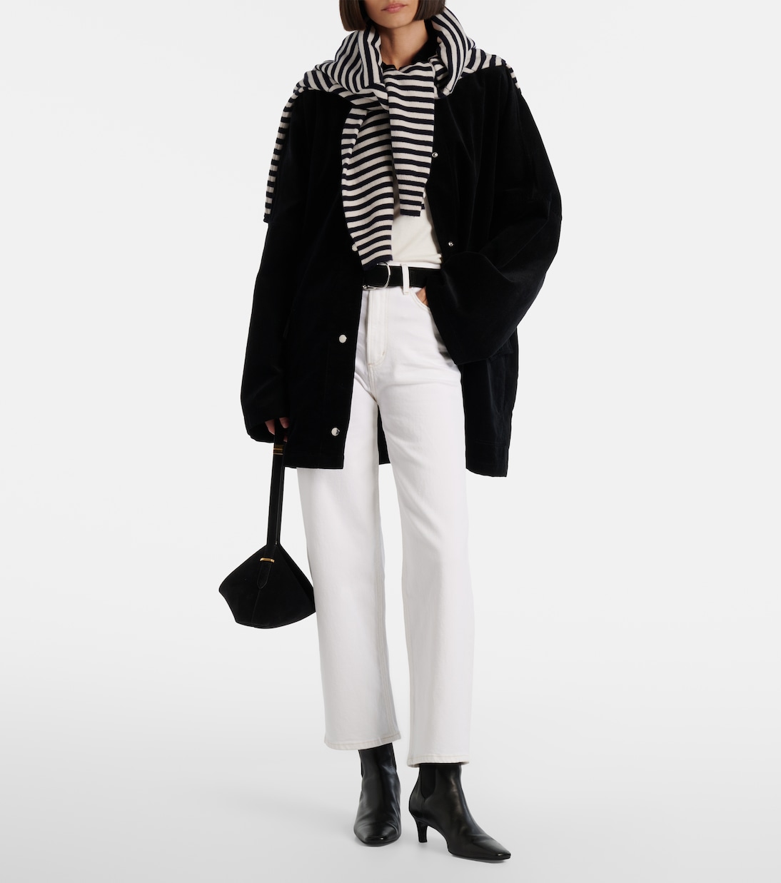 Adine cotton jersey T-shirt in white - Agolde | Mytheresa