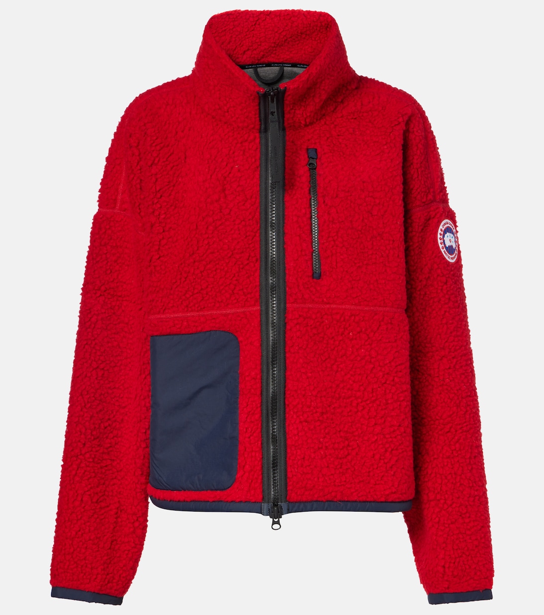 Simcoe wool-blend fleece jacket in red - Canada Goose | Mytheresa