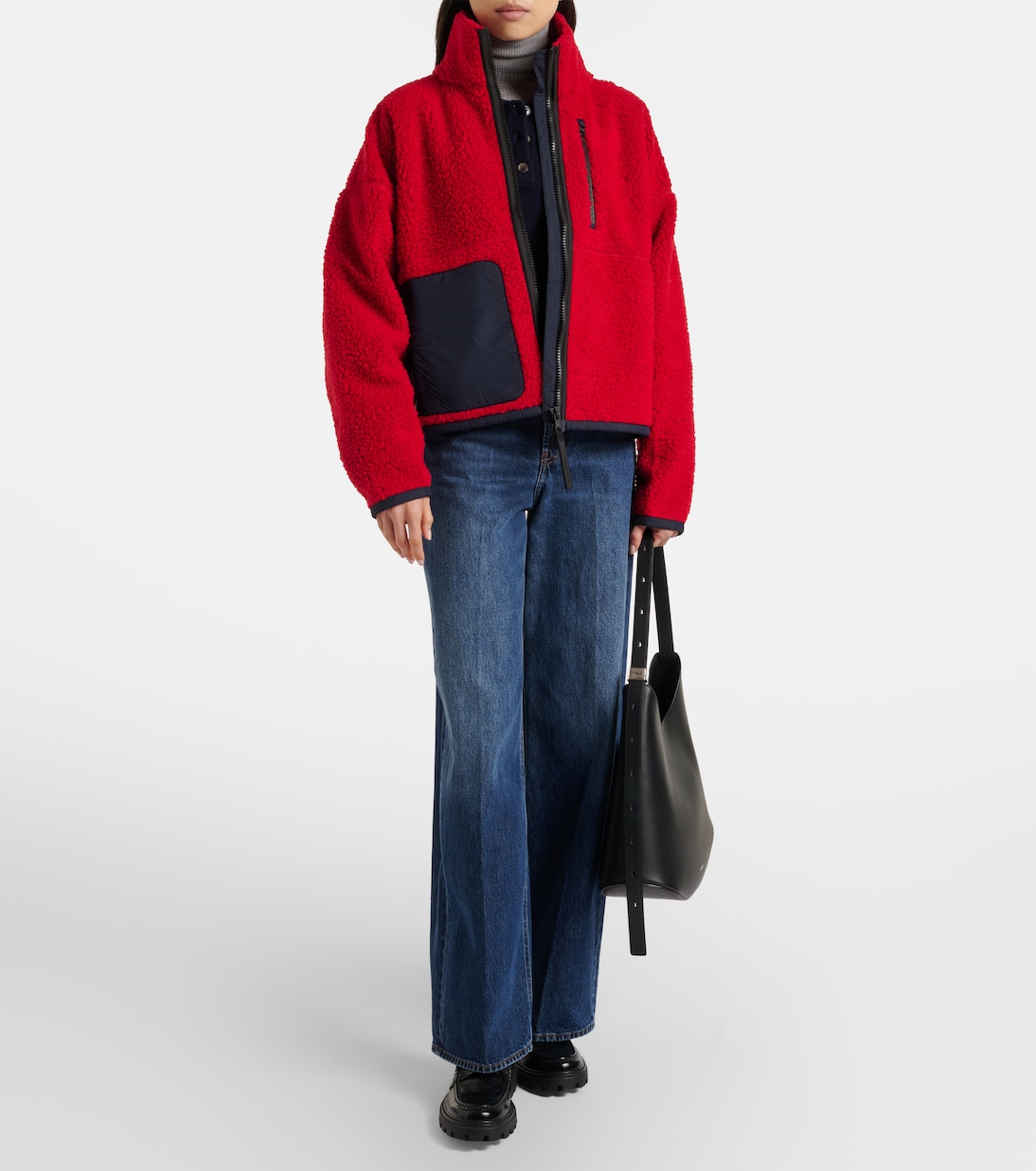 Simcoe wool-blend fleece jacket in red - Canada Goose | Mytheresa