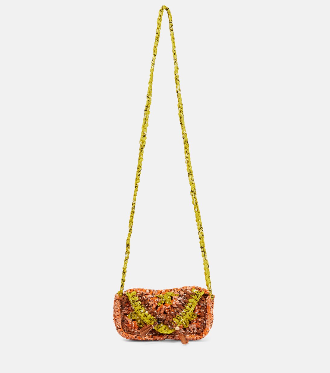 Bandana crochet phone pouch in multicoloured - Alanui | Mytheresa