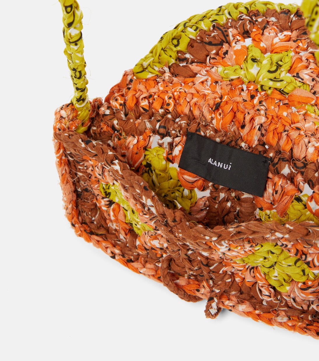 Bandana crochet phone pouch in multicoloured - Alanui | Mytheresa