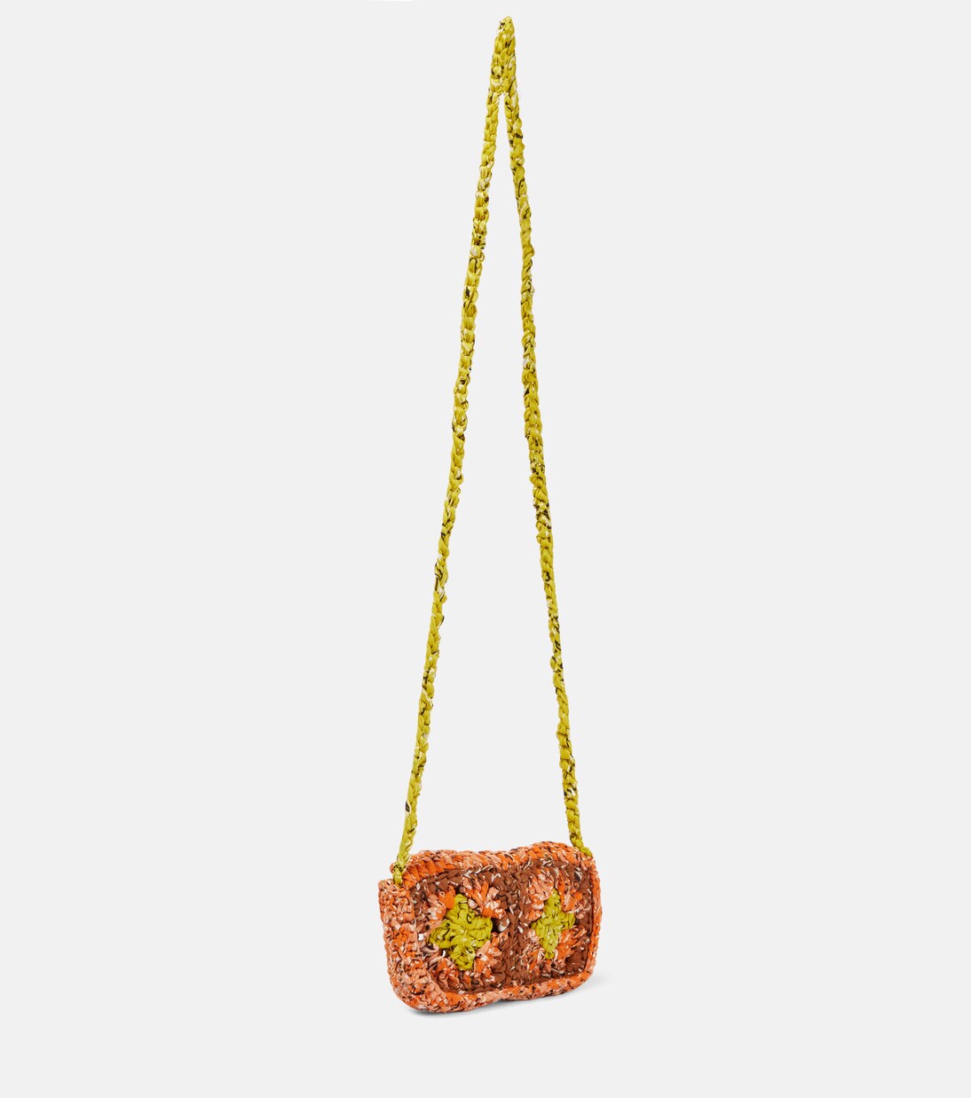 Bandana crochet phone pouch in multicoloured - Alanui | Mytheresa