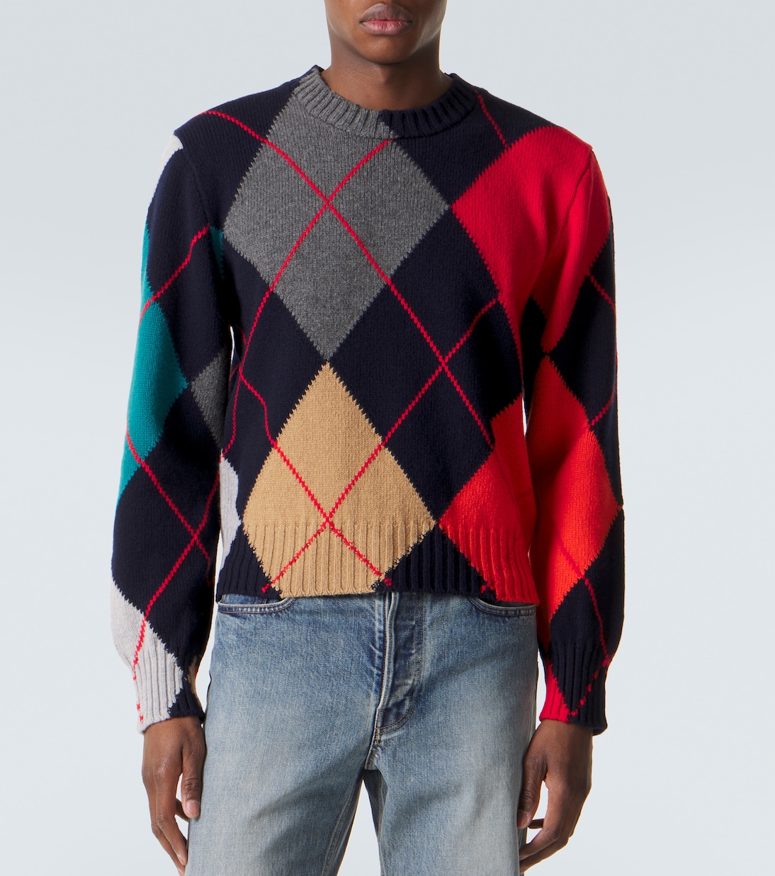 wool sweater in blue - JW Anderson | Mytheresa