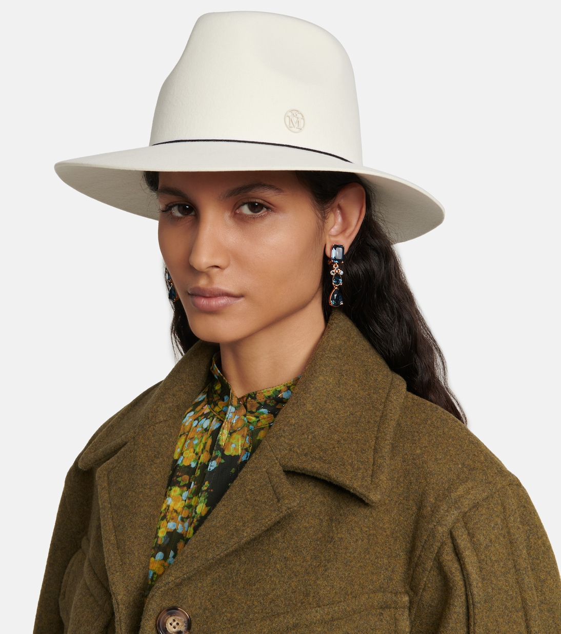 Henrietta wool-felt fedora in white - Maison Michel | Mytheresa