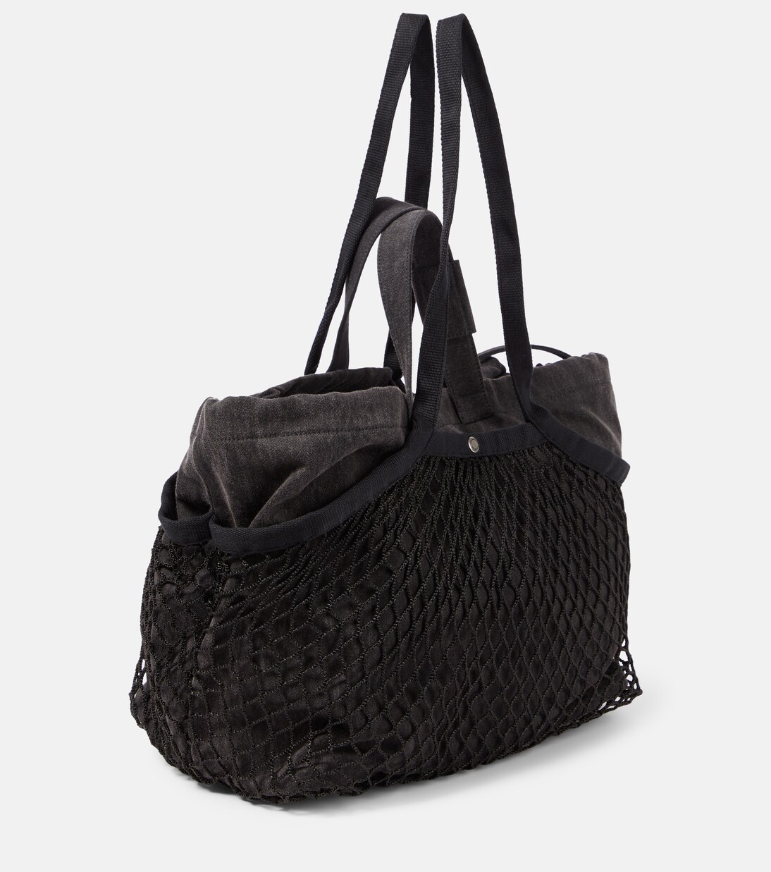 24/7 fishnet tote bag in black - Balenciaga | Mytheresa