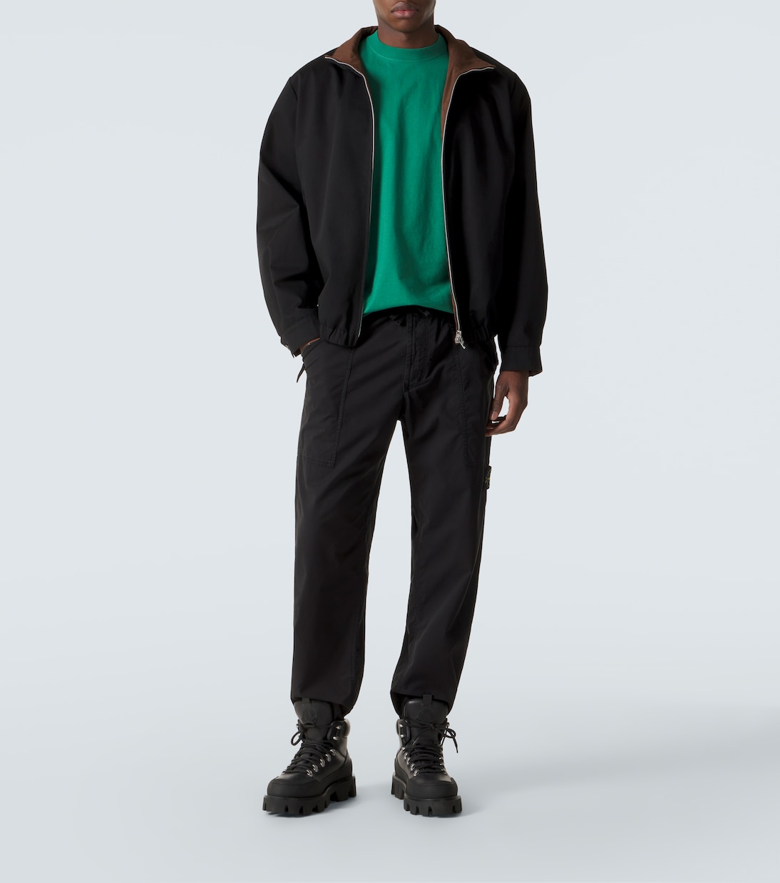 Compass cotton jersey T-shirt in green - Stone Island | Mytheresa