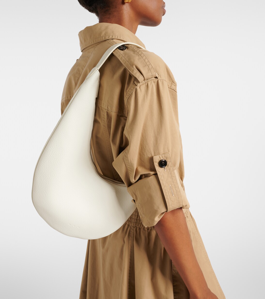 Lune Mini leather shoulder bag in white - Aesther Ekme | Mytheresa