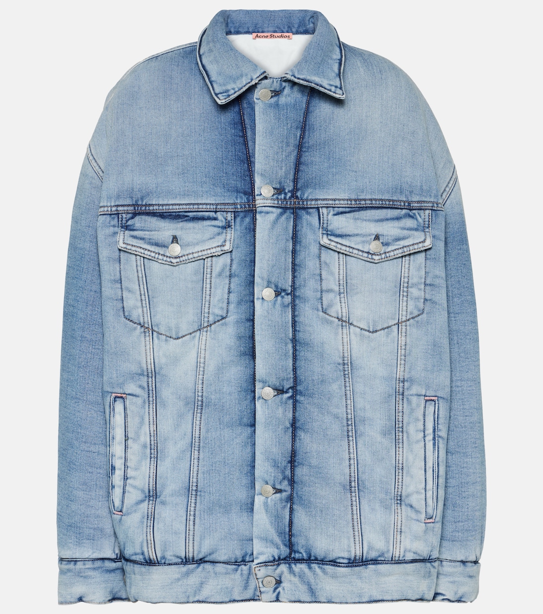 Kataya padded denim jacket in blue - Acne Studios | Mytheresa