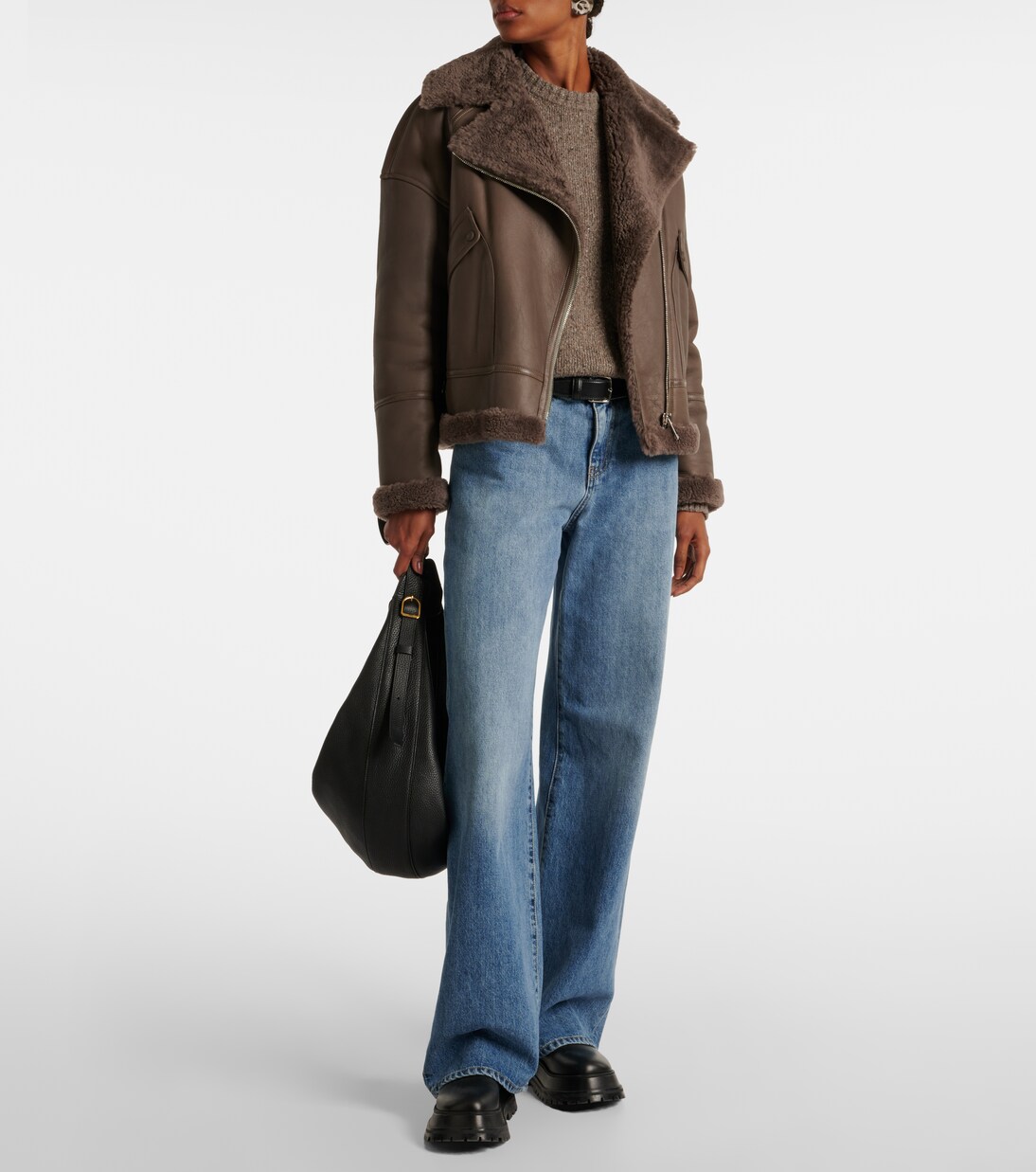 Yves salomon leather jacket store