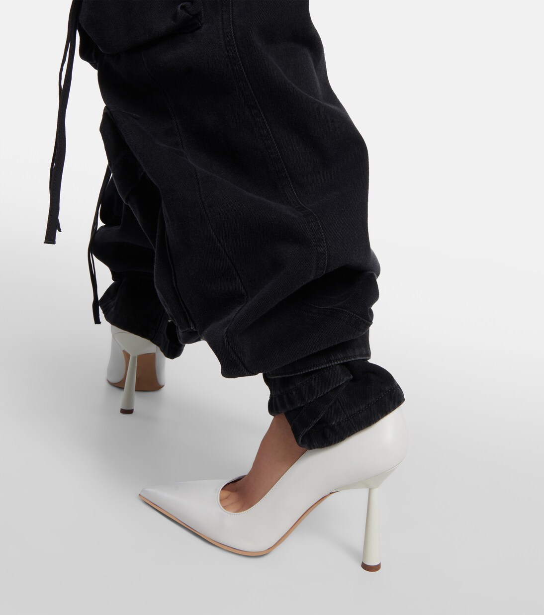 Salones Balantine de piel en blanco - Gia Borghini | Mytheresa