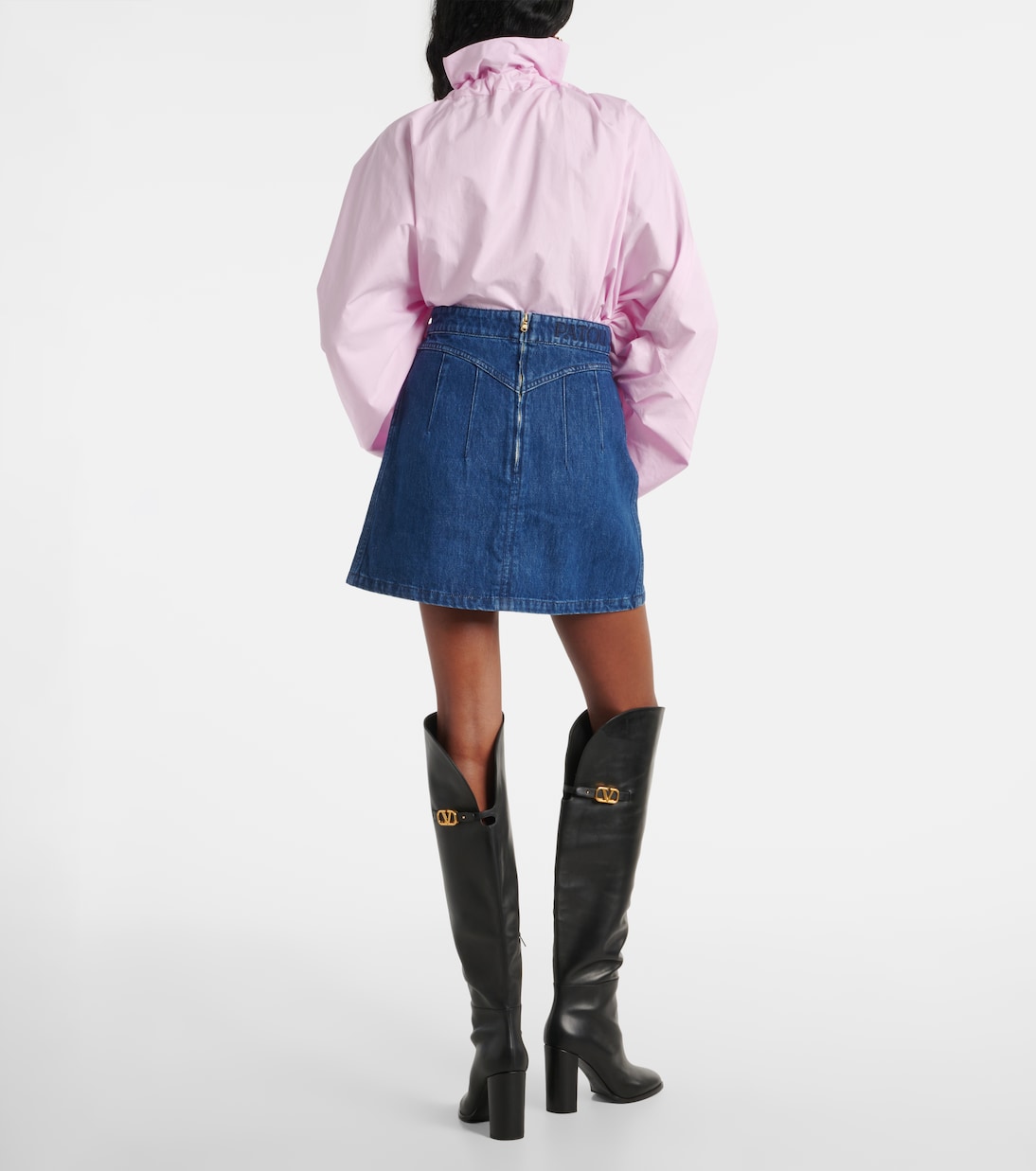 Mini-jupe en jean en bleu – Patou | Mytheresa