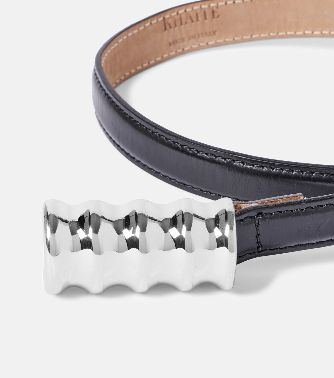 Julius Small leather belt in black - Khaite | Mytheresa