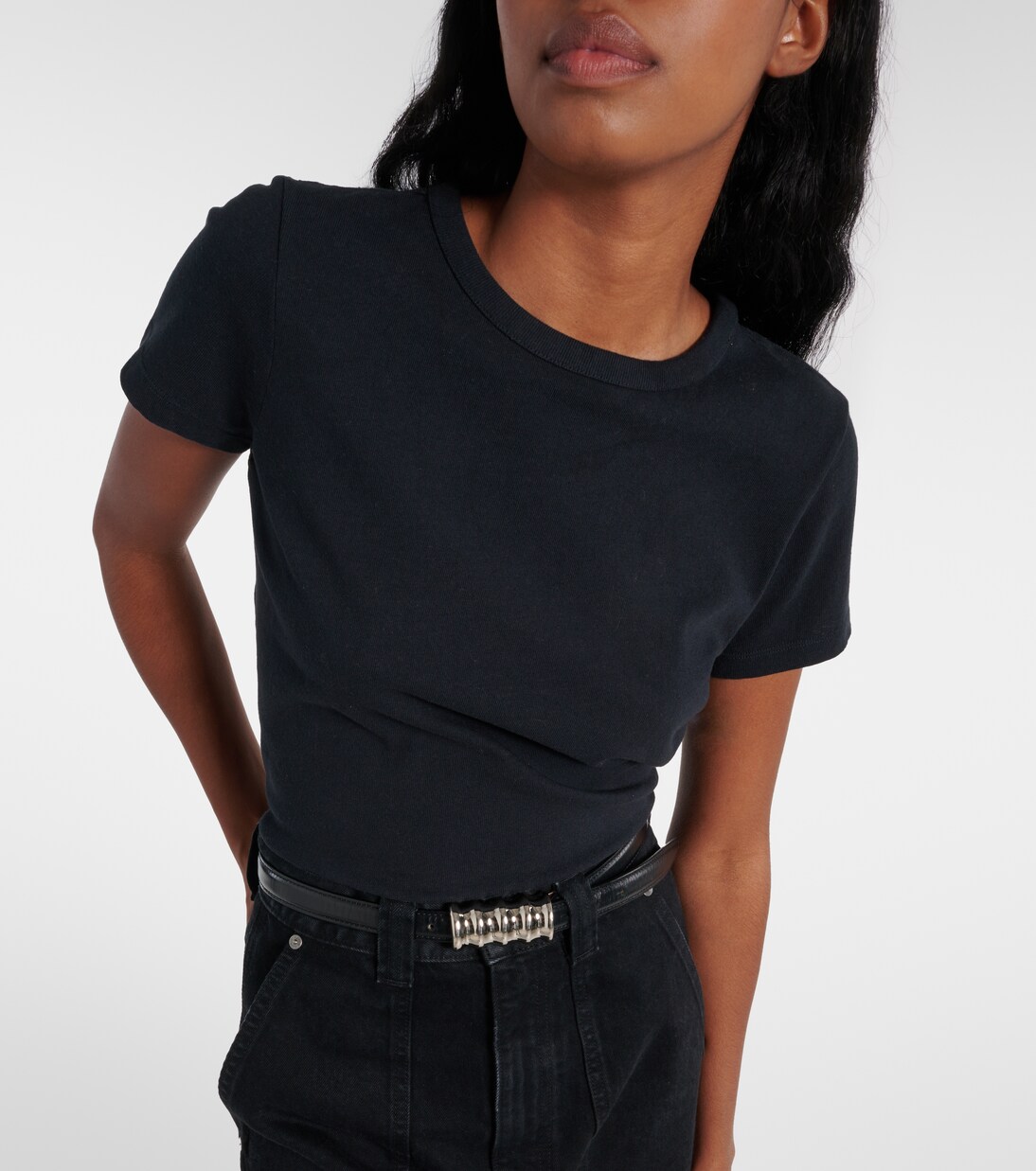 Julius Small leather belt in black - Khaite | Mytheresa