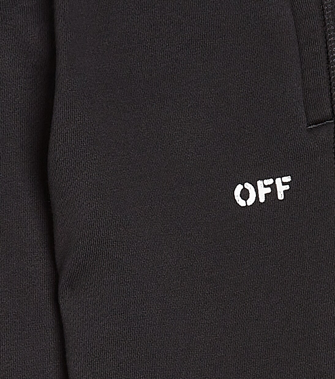 Off Stamp cotton jersey sweatpants in black - Off White Kids | Mytheresa