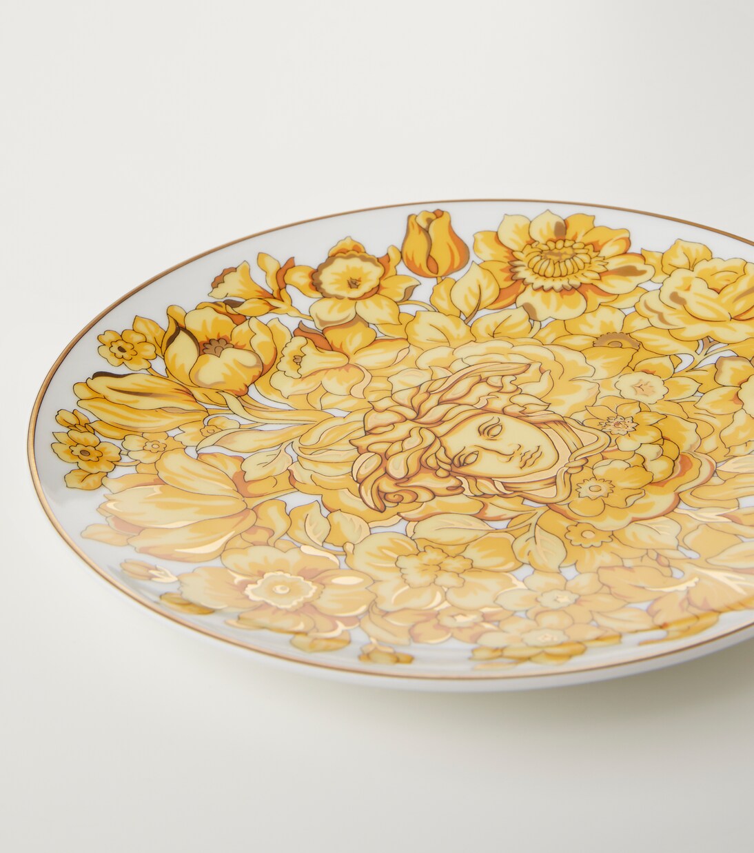 Medusa Rhapsody Small plate in gold - Versace Home | Mytheresa