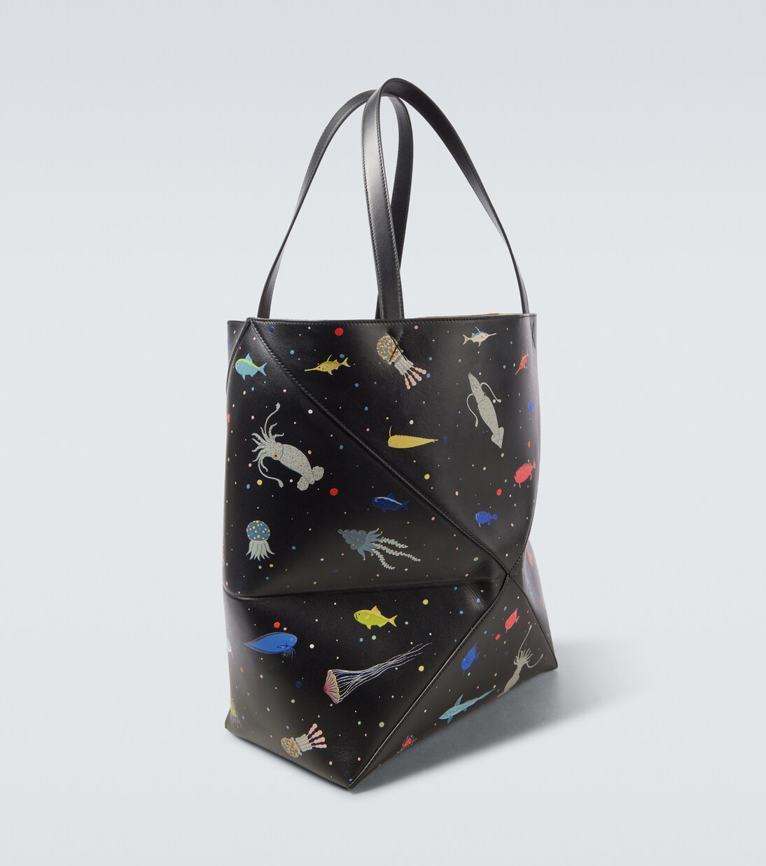 x Suna Fujita – Cabas Deep Sea XL en cuir en noir – Loewe | Mytheresa