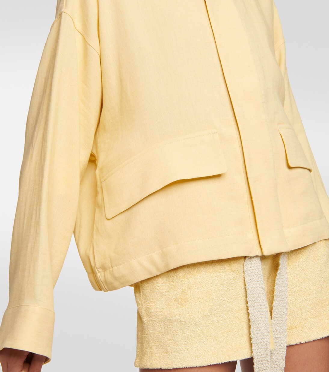 Linen jacket in yellow - Loro Piana | Mytheresa
