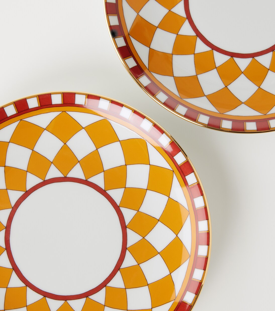 Apollo set of 2 porcelain side plates in multicoloured - La Double J ...