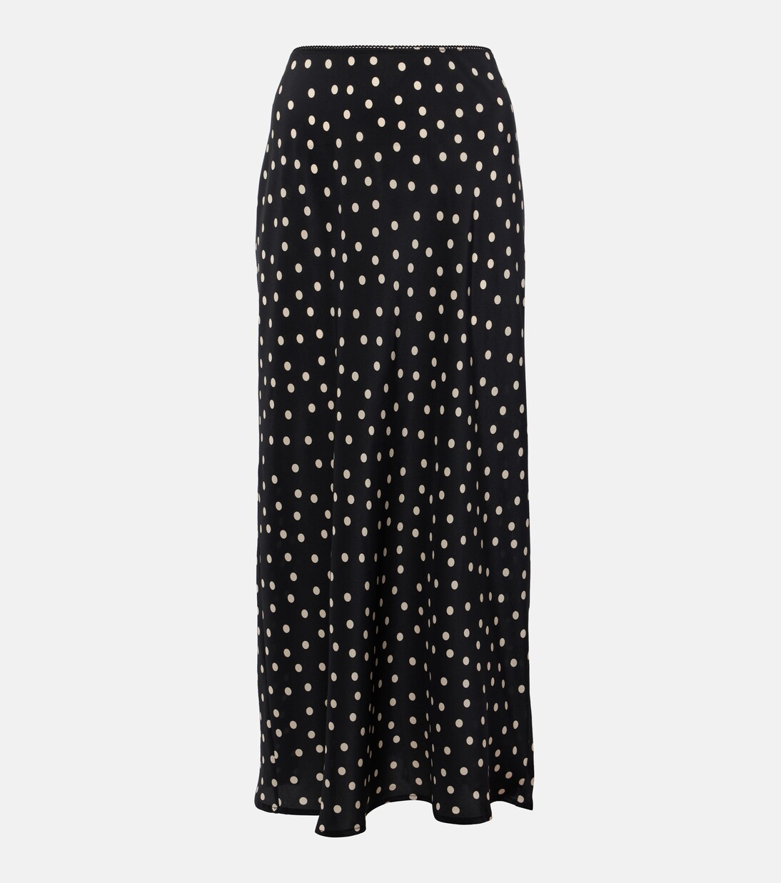 Ardith polka-dot silk slip skirt in black - Rixo | Mytheresa