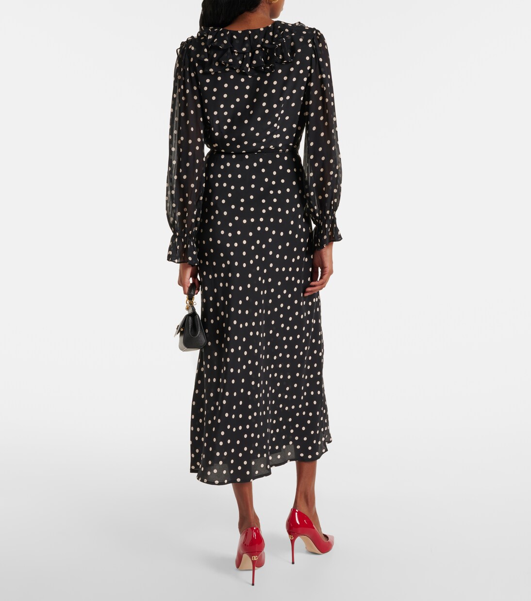 Ardith polka-dot silk slip skirt in black - Rixo | Mytheresa